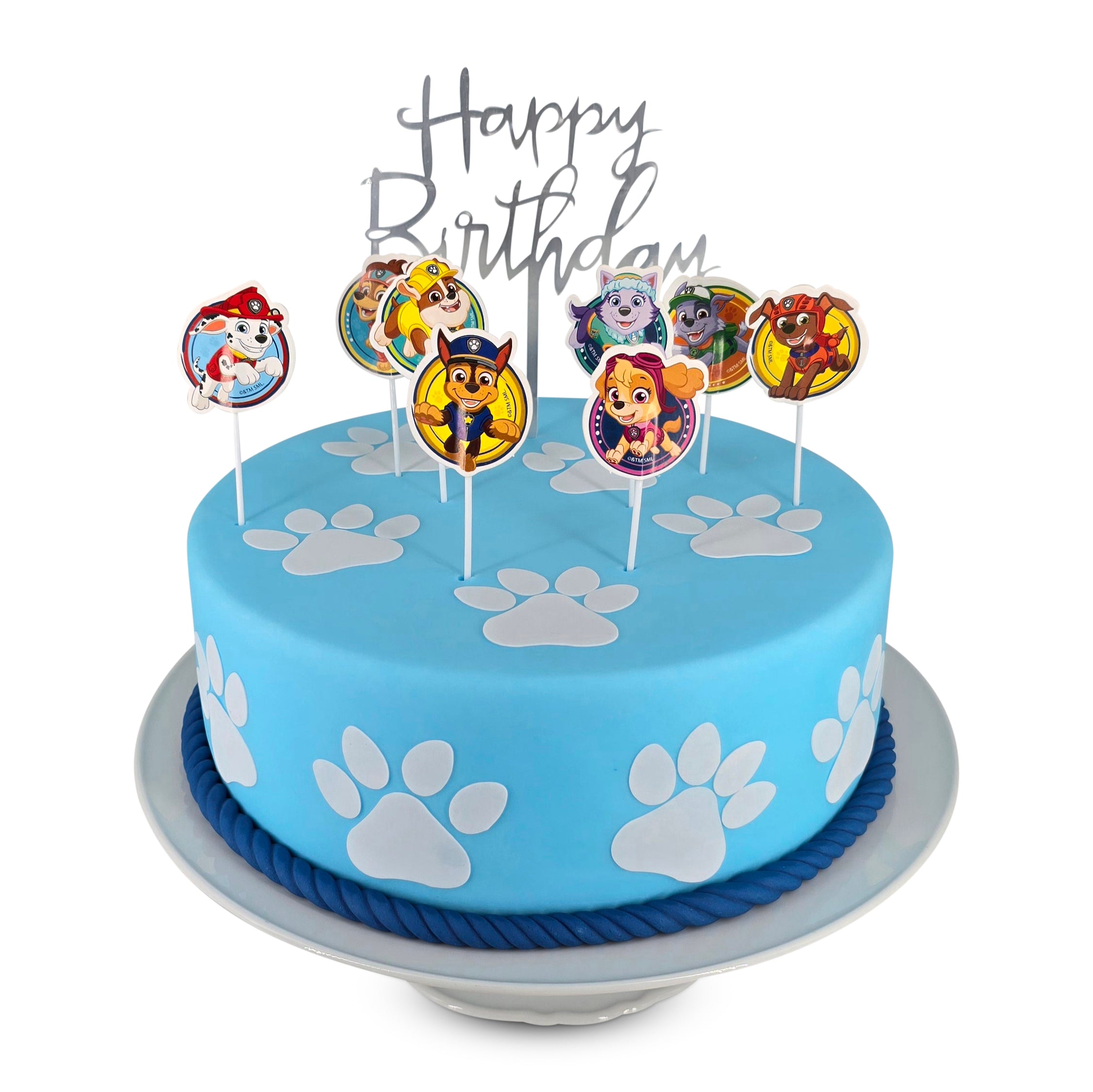 Pfoten mit Paw Patrol Topper – Clever Cakes